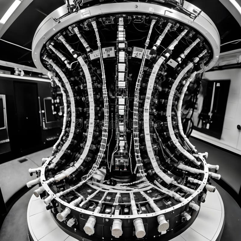 Intricate Inner Structure of a Futuristic High-Tech Machine Stock Photo ...