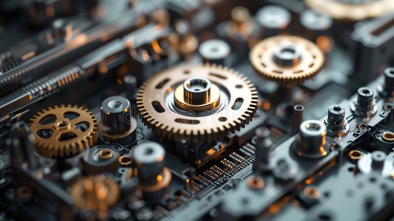 The Intricate Inner Workings of the Copier Printer Stock Illustration ...