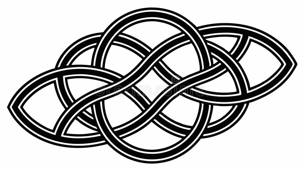 Intricate Interlocking Celtic Knot, Timeless Unity, Vector Design ...