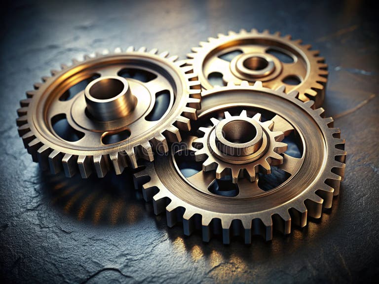 Intricate Interlocking Metal Gears a Visual Representation of ...