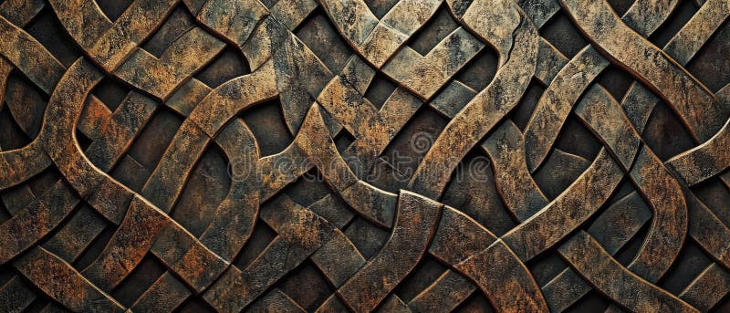 Intricate Interlocking Patterns Create a Mesmerizing Abstract Texture ...