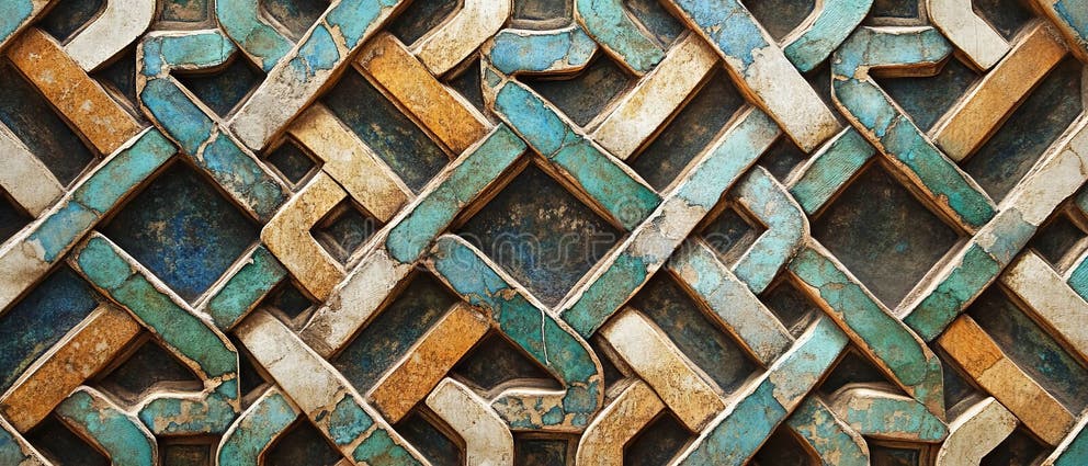 Intricate Interlocking Patterns Form a Captivating Textured Design in ...