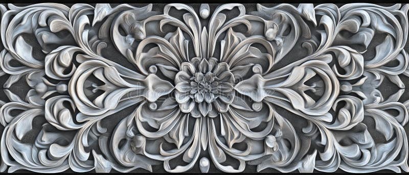 Intricate Interlocking Patterns Showcasing Abstract Floral Motifs in ...