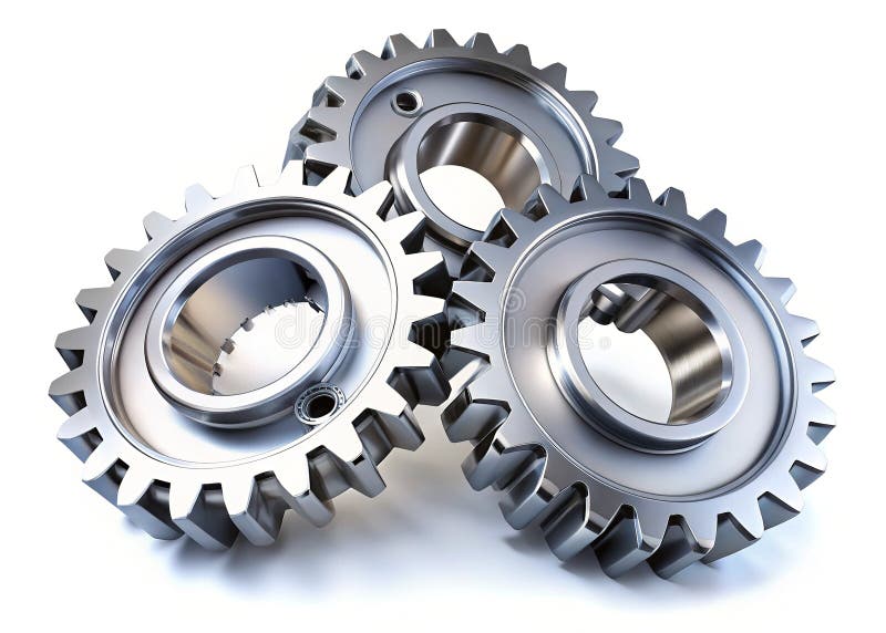 Intricate Interlocking Silver Gears a Stunning Visual Representation of ...