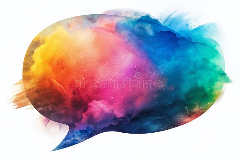 Intricate Interplay of Ideas a Double Exposure Speech Bubble ...