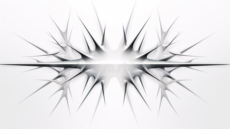 Intricate Interwoven Spikes: Abstract Vector Illustration Stock ...