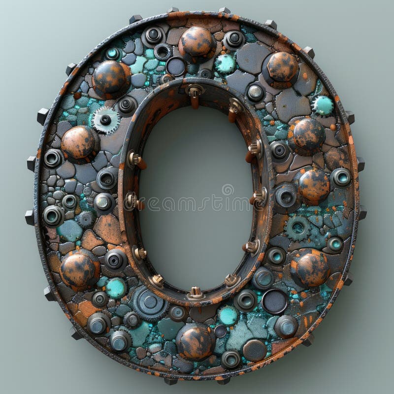 Intricate Iron Object Adorned with an Array of Buttons, Featuring ...