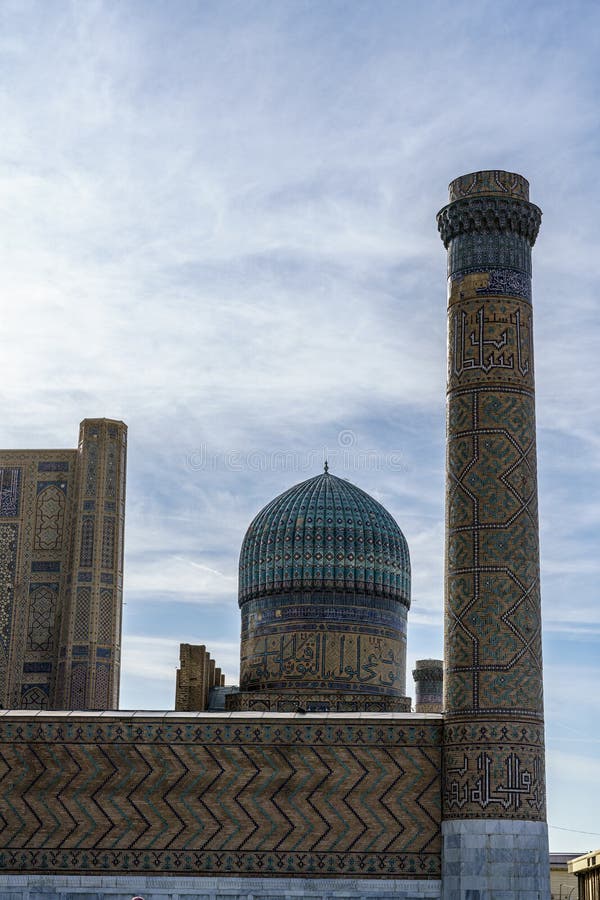 Uzbekistan - Samarkand - Bibi-Khanym Mosque Stock Photo - Image of bibi ...