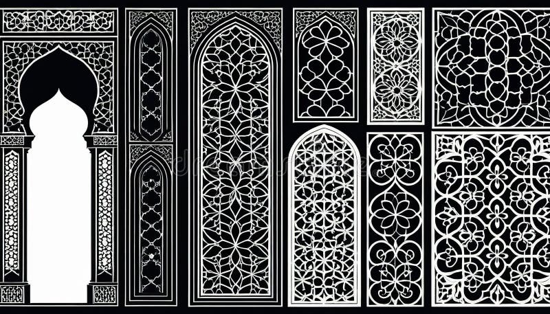 Intricate Islamic Lattice Patterns and Designs for Architectural ...