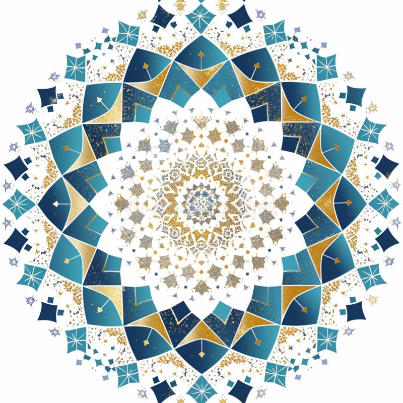 Intricate Islamic Patterns Shows Geometric Elegance, Intertwining Lines ...