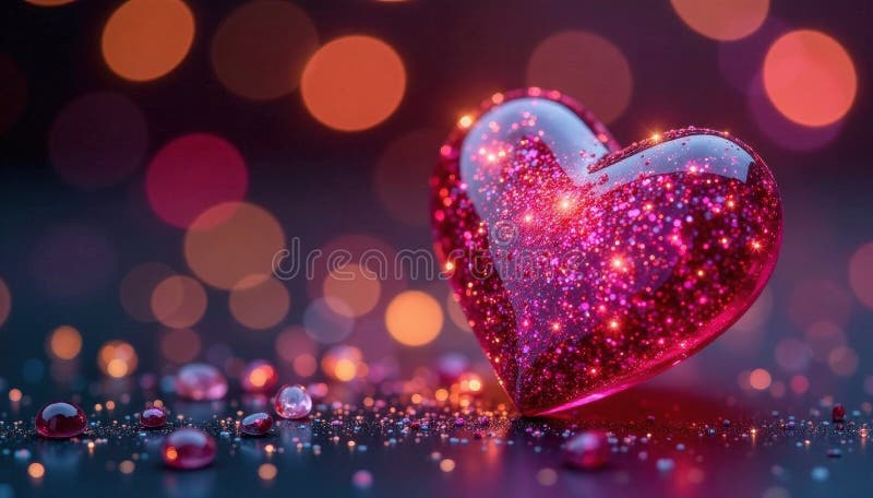Intricate Jewel-toned Hearts Sparkling Glitter Backdrop Gold Pattern ...