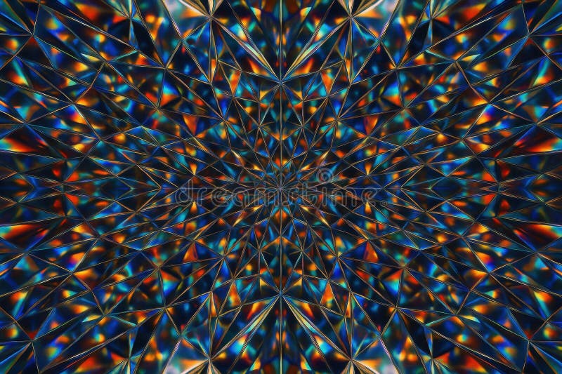 Abstract Mirrored Prism Effect Texture – Infinite Reflections for ...