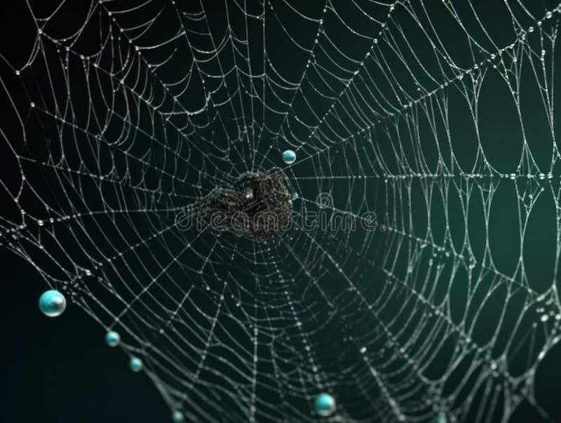 The Complex Structure of a Spider S Web Created with Generative AI ...