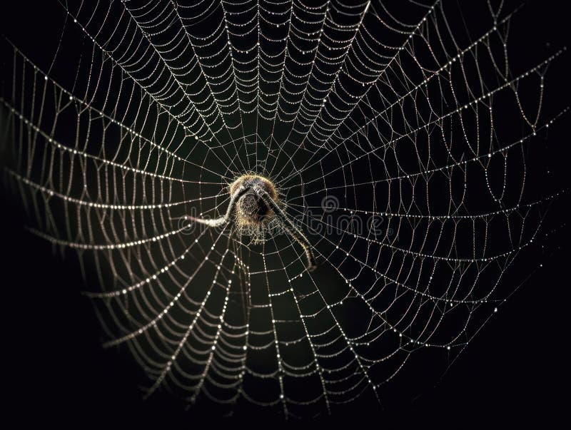 The Complex Structure of a Spider S Web Created with Generative AI ...