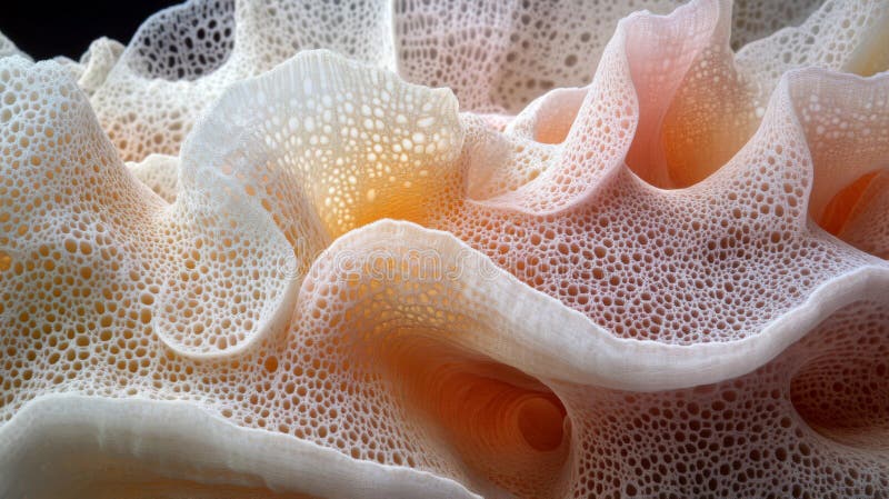 Intricate Lace-like Pattern of Interconnected Holes and Curves Stock ...