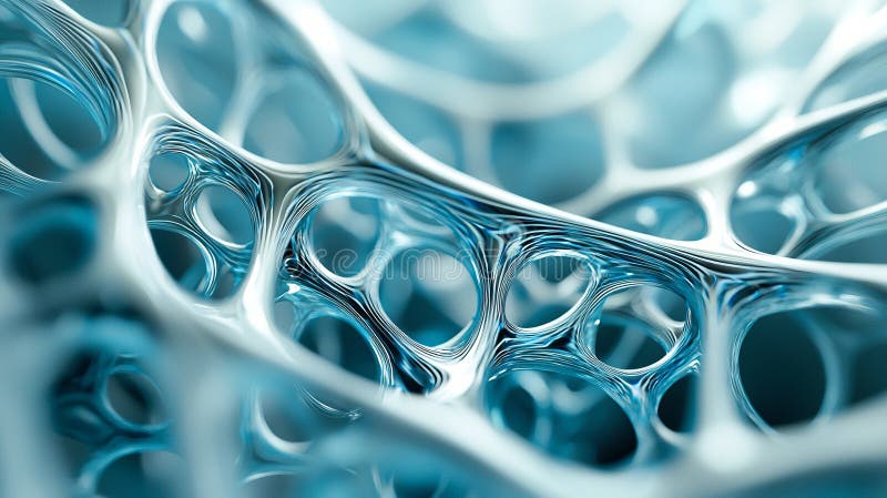 Intricate, Lace-like Porous Structure with Translucent Bubble Pattern ...