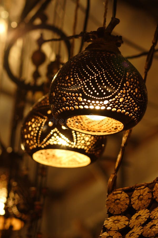 Intricate lampshades stock image. Image of carved, artwork - 2654345