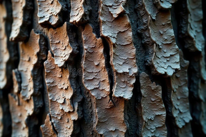 Intricate, Layered Bark Texture Deep Fissures, Subtle Striations ...