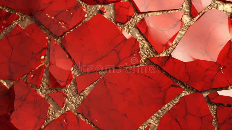 Intricate Layers of Crimson and Gold Create a Mesmerizing Visual ...