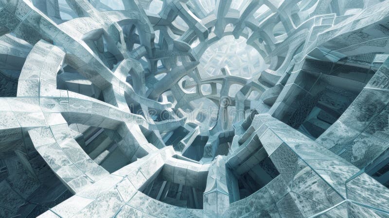 The Intricate Layers of this Labyrinth Form a Web of Geometric Shapes ...