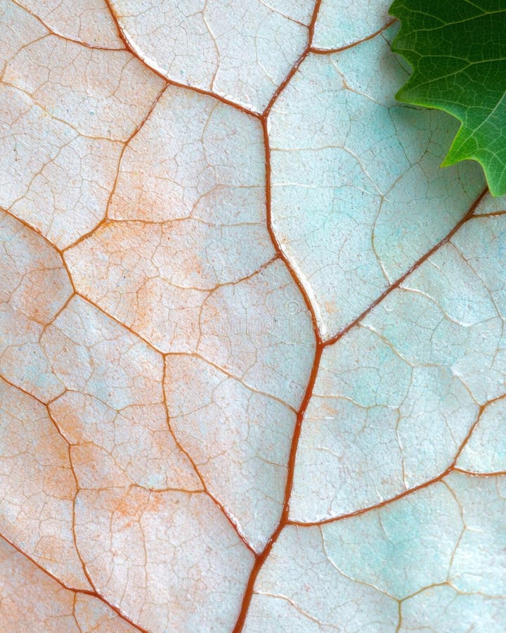 Intricate Leaf Vein Pattern Stock Illustration - Illustration of ...