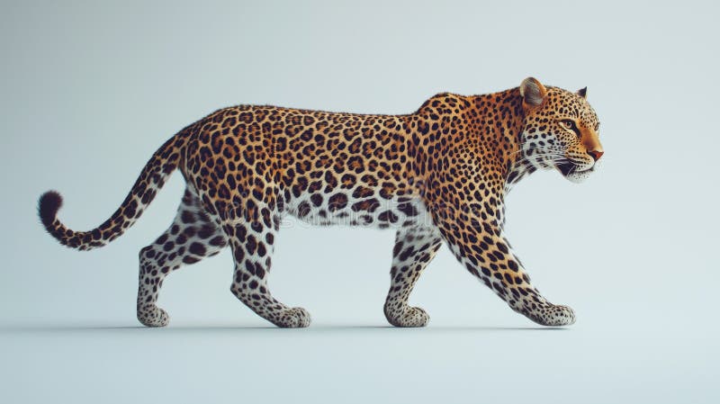 Intricate Leopard Skin Texture Featuring Clear Spots and Unique ...