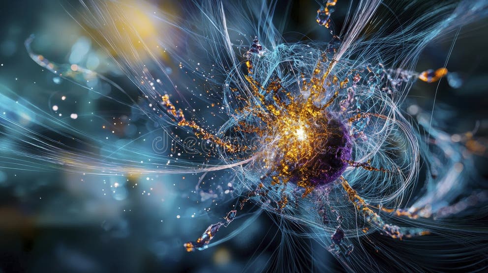 Intricate Light Patterns Abstract Visualization of Quantum Entanglement ...