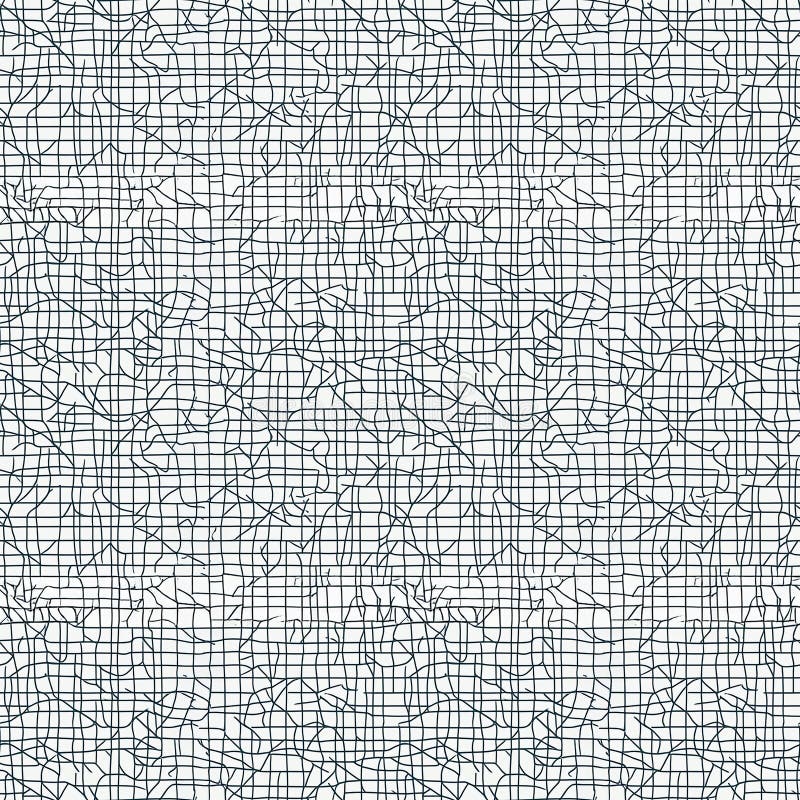 Intricate Line Art Pattern Showing Interconnected Branches on a Grid ...