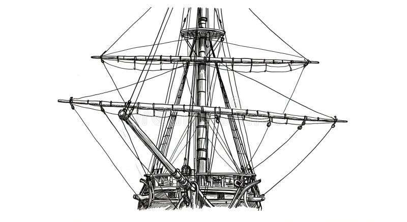 Rigging Sailing Drawing Stock Illustrations – 764 Rigging Sailing ...