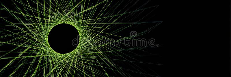 Retina Scan Lines Create Abstract Geometry with a Dark Glow and Empty ...