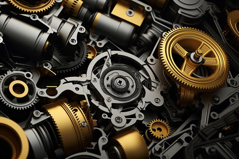 Intricate Machinery Cogs and Gears Stock Illustration - Illustration of ...