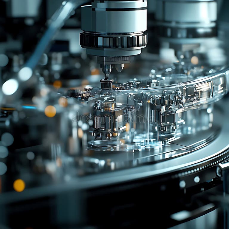 Intricate Machinery Components in High-Tech Engineering Environment ...