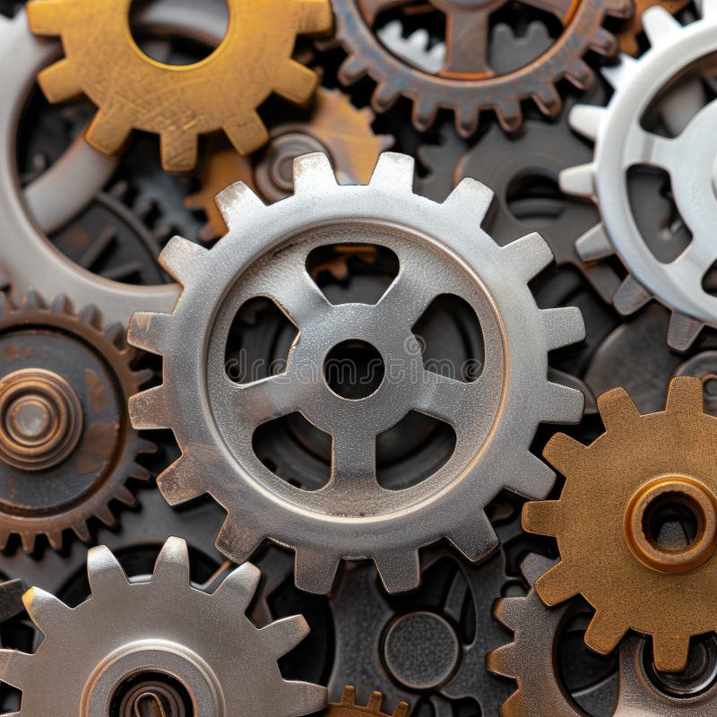 Intricate Machinery Gears and Cogs Stock Illustration - Illustration of ...