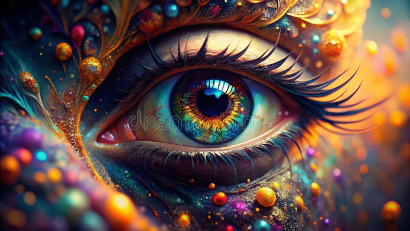 Intricate Macro Eye a Stunning DepthofField Exploration of a Single ...