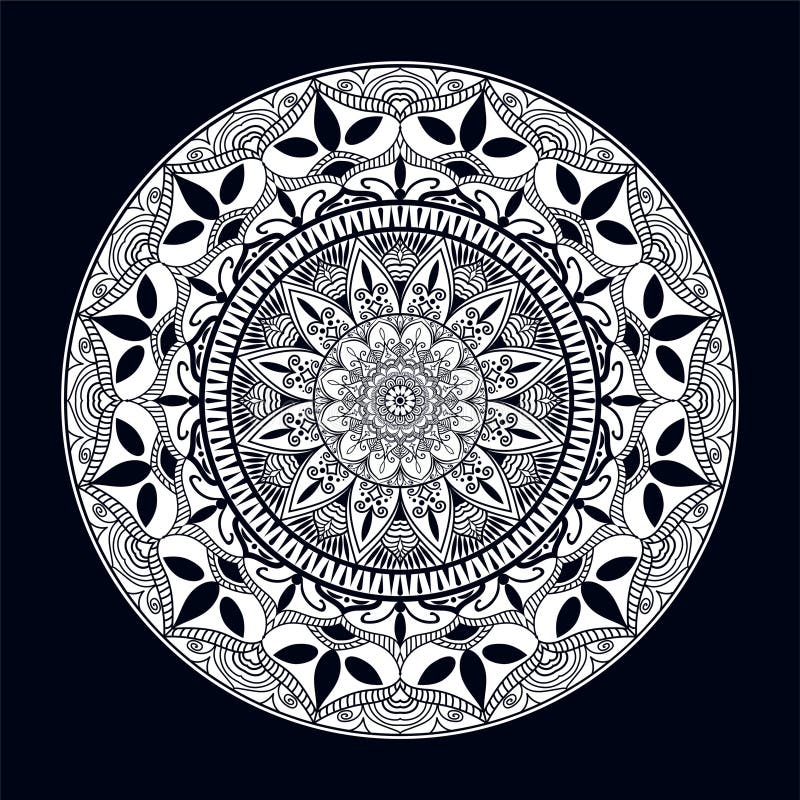 Intricate Mandala Design for Relaxation and Creativity Stock ...