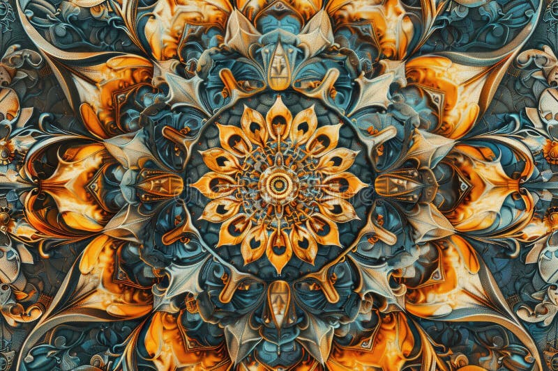 Intricate Mandala Pattern with Swirling Lines Symbolizing ...