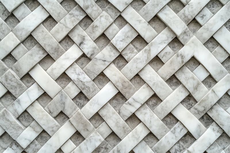 Intricate Marble Tile Pattern with Interwoven Design for Elegant ...