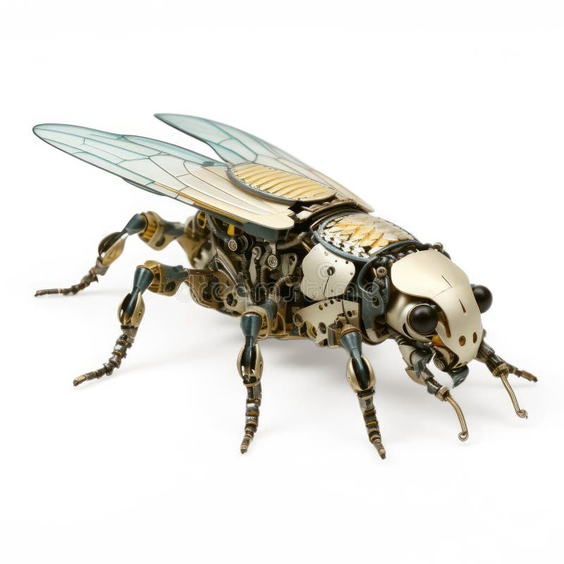 Intricate Mechanical Bee Showcasing Advanced Robotics and Engineering ...