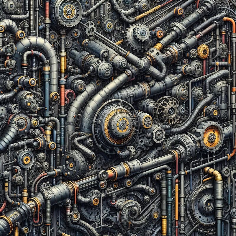 Intricate Mechanical Complexity Stock Photo - Image of engineering ...