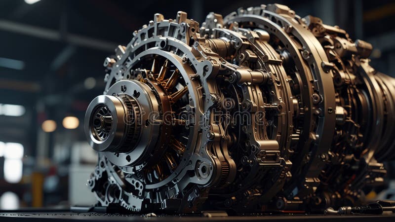 Intricate Mechanical Engineering Component Stock Illustration ...