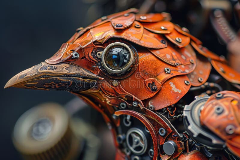 Intricate Mechanical Steampunk-inspired Device Stock Illustration ...
