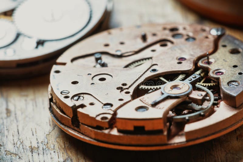 Intricate Mechanisms Showcase Craftsmanship of Traditional Watch Stock ...
