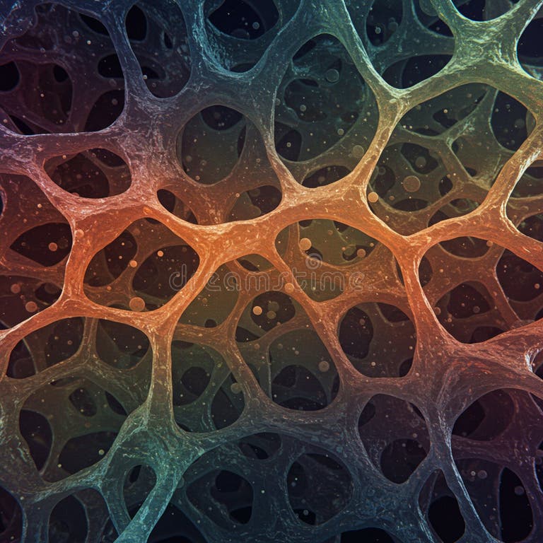 Intricate Mesh-like Structure with a Porous, Interconnected Pattern ...