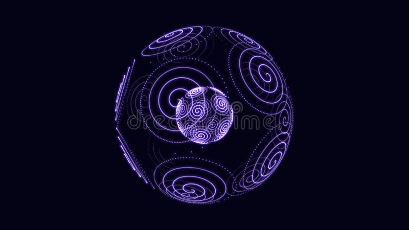 Whirling Lines Create Mesmerizing Circular Pattern Stock Footage ...