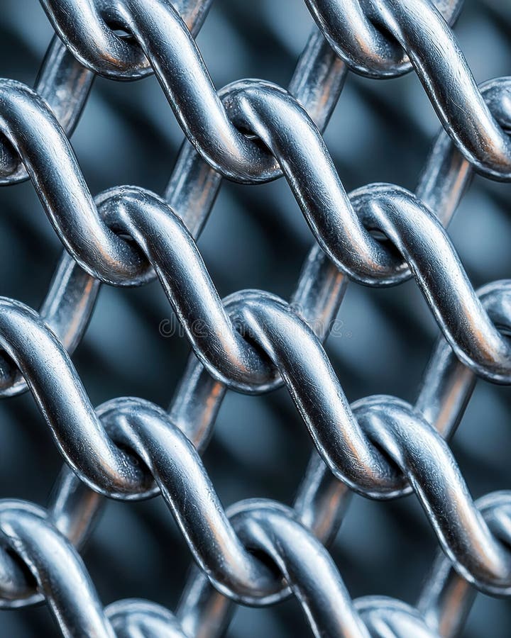 Intricate Metal Chain Pattern Stock Illustration - Illustration of ...