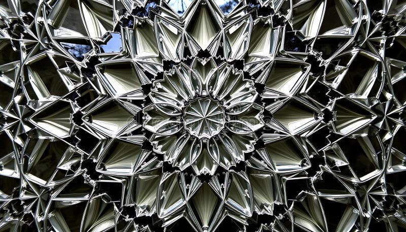 Intricate Metal Flower Pattern, Decorative and Industrial Art ...
