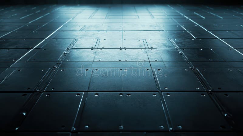 Intricate Metal Framework, Industrial Structure with Holes and ...