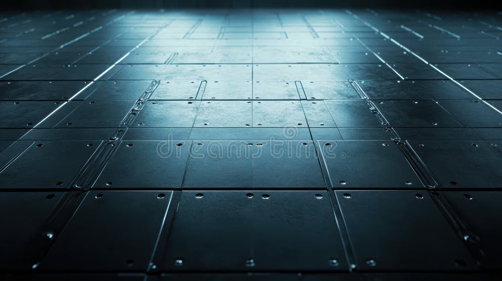 Intricate Metal Framework, Industrial Structure with Holes and ...