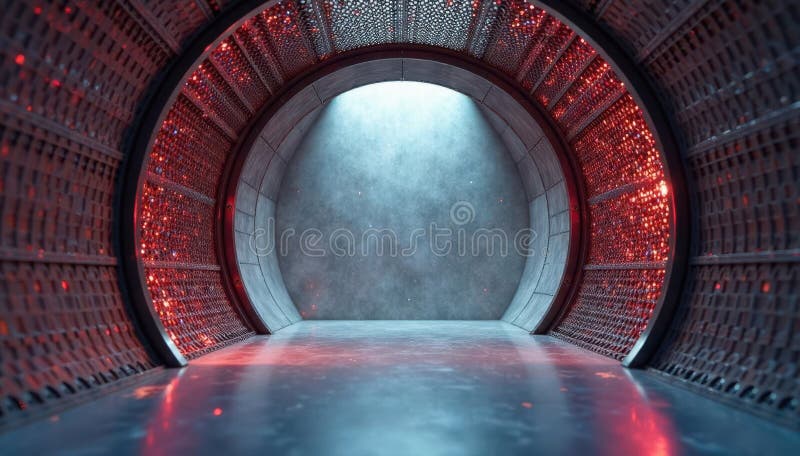 Intricate Metal Mesh Enclosure, Empty Interior Space, Object, Pattern ...