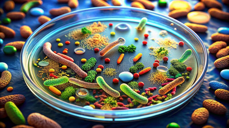 Intricate Microbiome Colonies a Microscopic Exploration of Diverse ...